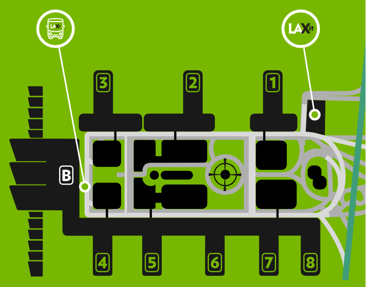 LAX空港でUber、Lyft、タクシーの乗り場までの移動方法を解説
